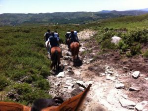 The English Route - Saint James Route via horseback.